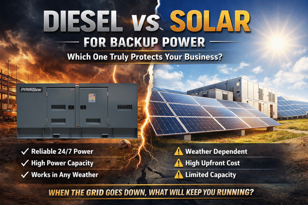 Diesel vs Solar for Backup Power: Which One Truly Protects Your ...